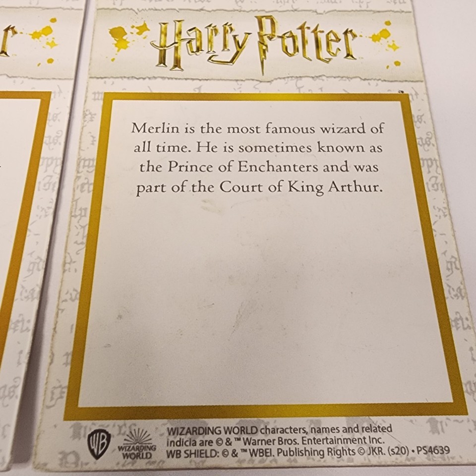 Lot of 9 Harry Potter Chocolate Frog Cards Wizarding World 3D Lenticular | eBay