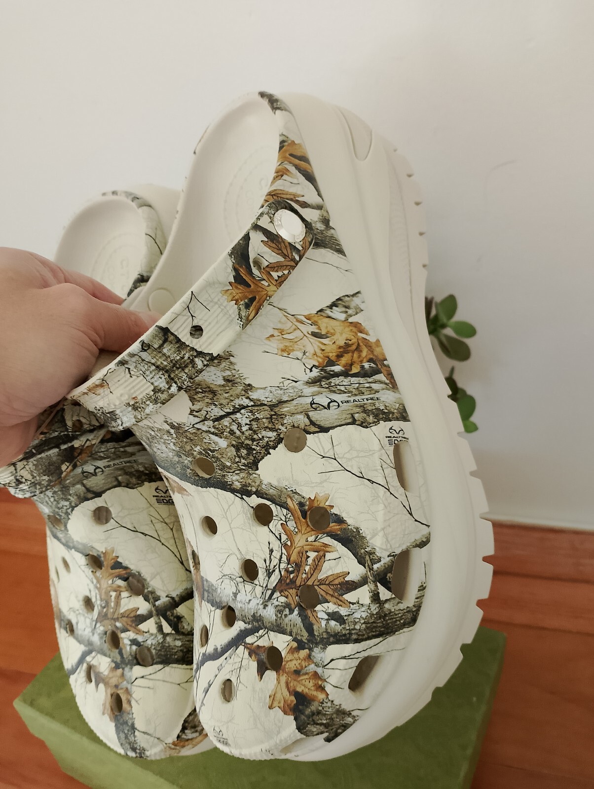 Crocs Classic Mega Crush Realtree Edge Bone Camo Clog… - Gem