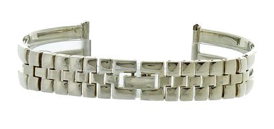 Metal Watch BAND 16MM In All Silver Color Stainless Steel Silver Color ...