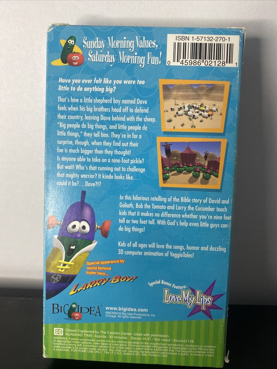Veggietales Dave E O Picles Gigante Vhs Veggietales In The House Is