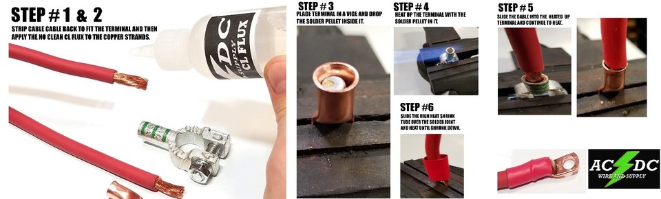 Solder Slug Pellets with Flux Core for Copper Battery Cable Ends and ...