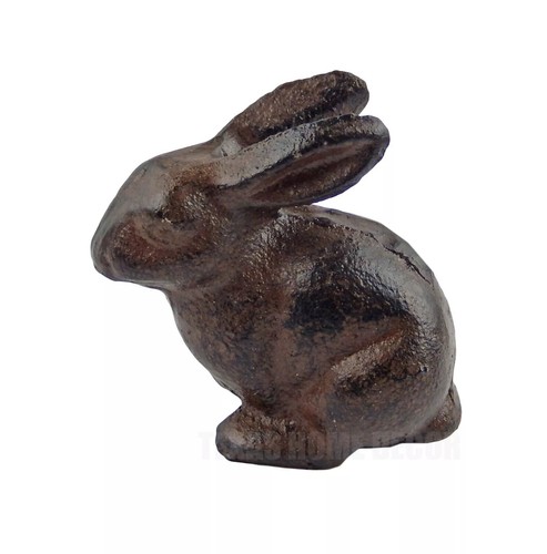 New Cast Iron Mini 2 1/4" Sitting Bunny Rabbit Figurine X1601 Free ...