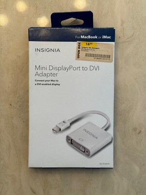 INSIGNIA Mini DisplayPort to DVI Adapter For PC or Mac (NS-PD94591) | eBay