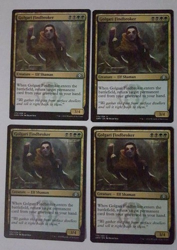 [4x] Golgari Findbroker Guilds of Ravnica MTG Magic The Gathering NM ...