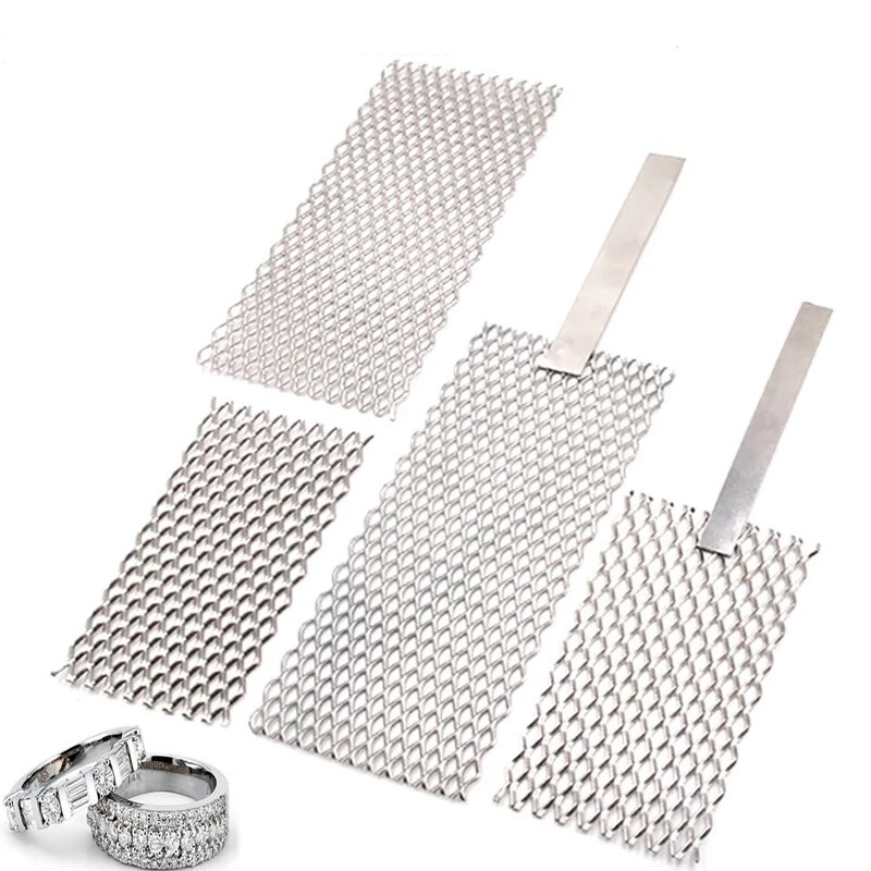Platinized Titanium Mesh Anode Rhodium Mesh With Handle Jewelry Plating ...