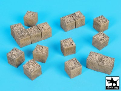 Black Dog 1/72 Sandbag Armored Wall No.1 Concertainer (Hesco Bastion ...