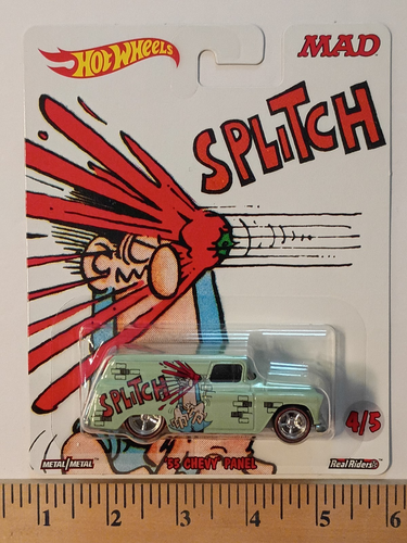 Hot Wheels Premium Pop Culture MAD #4/5- '55 Chevy Panel Metal w/Real ...