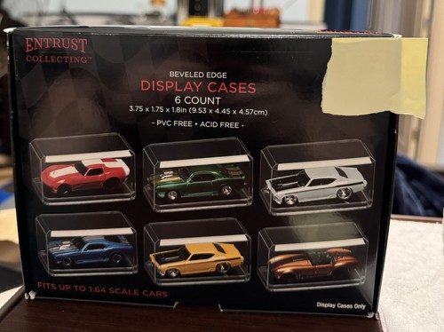 Entrust Collecting Display Cases Beveled Edge 6 Count for 1:64 Scale ...