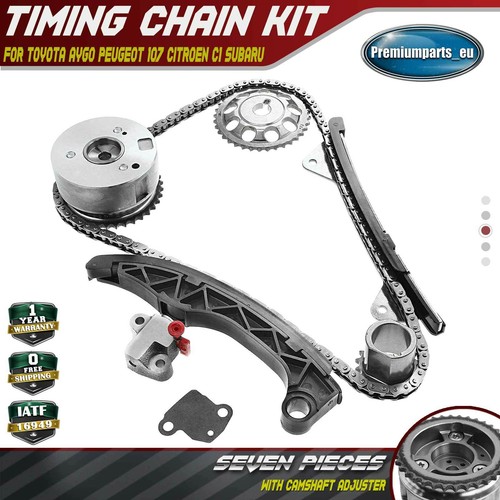 7x Timing Chain Kit for Toyota Aygo Peugeot 107 Citroen C1 Subaru 1.0 ...