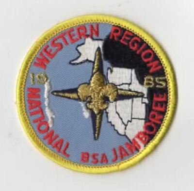 1985 BSA National Jamboree Patch Western Region YELLOW Bdr. [KY-6320 ...