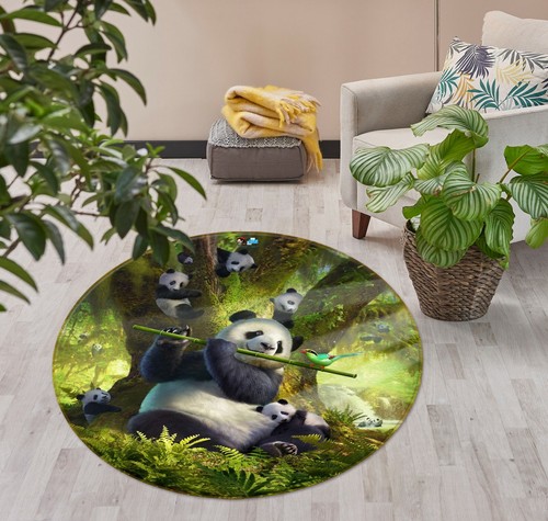3D Panda Tree ZHUA226 Game Non Slip Rug Mat Photo Carpet Jerry LoFaro ...