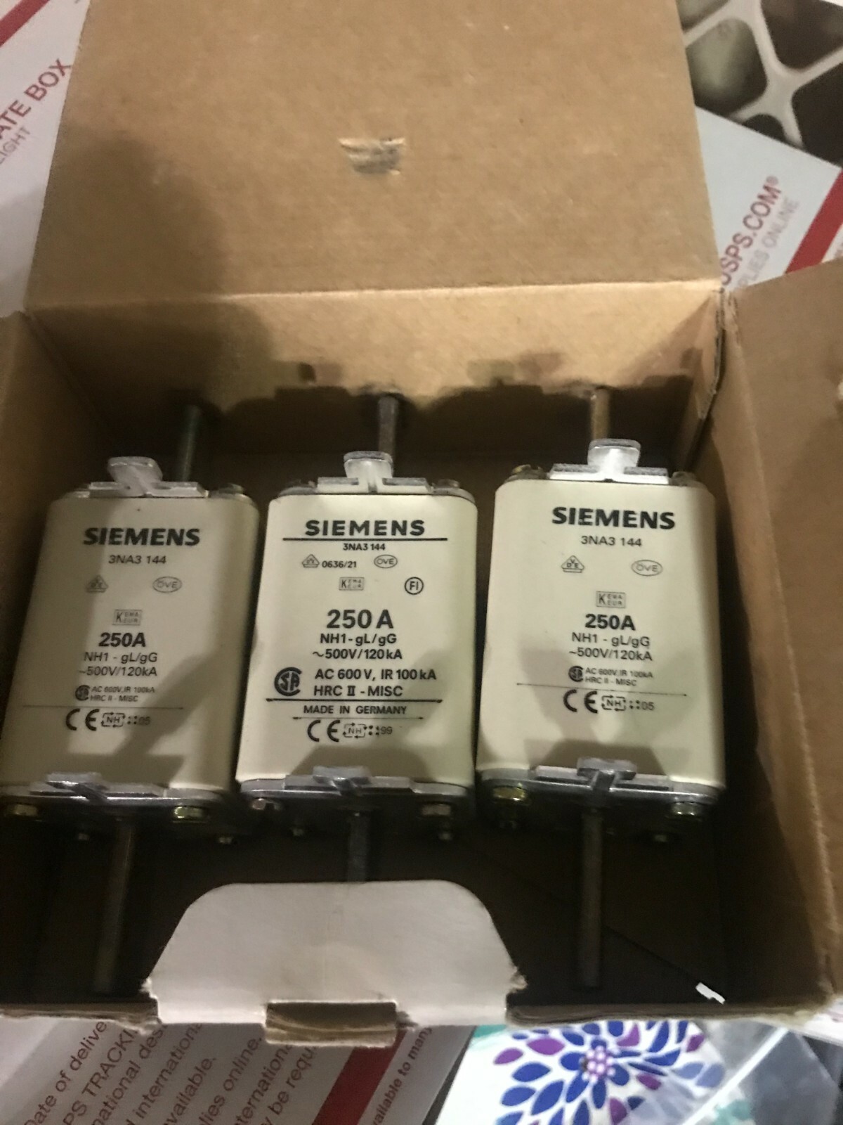 SIEMENS 3NA3 144 FUSE 250A, Box of 3 | eBay