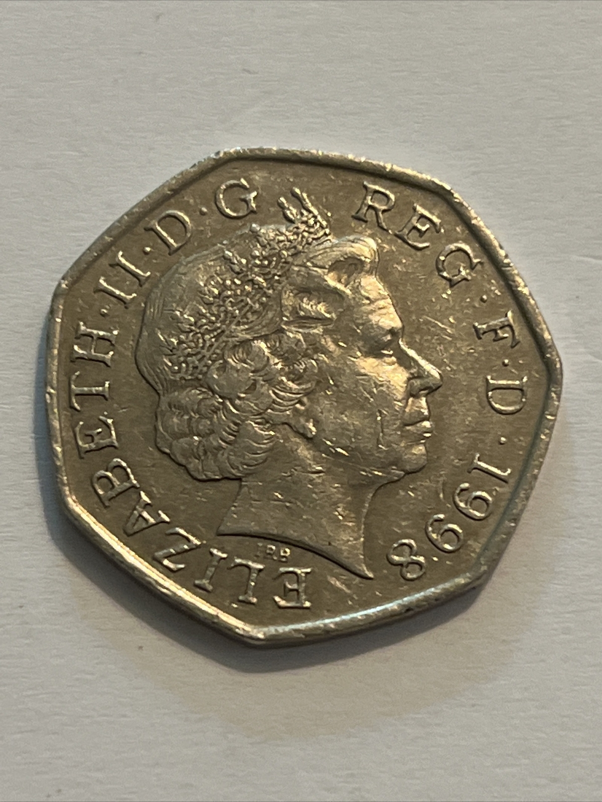 1998 European Union Stars 50p Coin - Fifty Pence Great British Coin ...