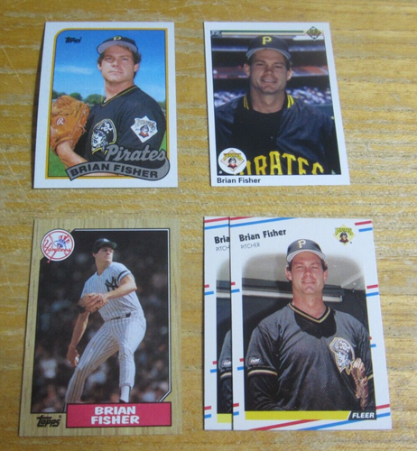 Brian Fisher Lot of 5 Trading Cards MLB Baseball New York Yankees ...