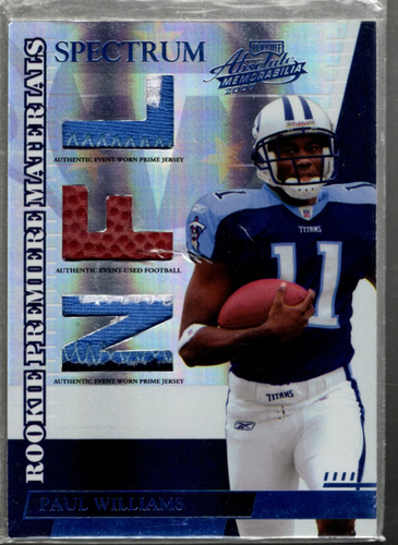 B2786- 2007 Absolute RC Materialien Spectrum Prime #277 Paul Williams ...