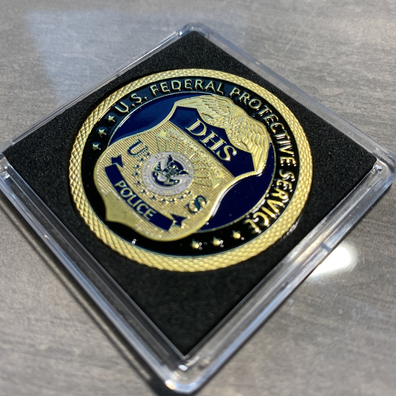 US Federal Protective Service Police DOHS Challenge Coin 40mm | eBay