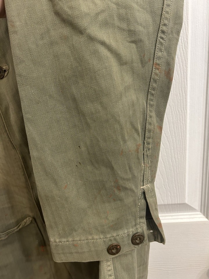 WWII USMC P41 Jacket HBT Marine Corps Combat Fatigue Uniform Vintage ...