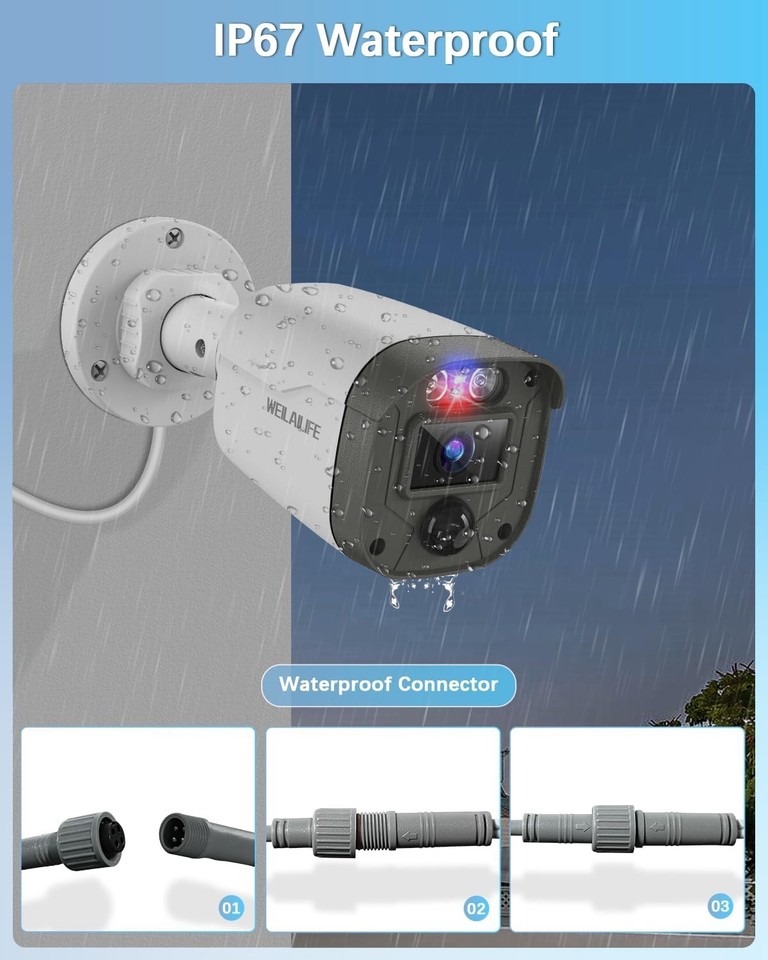 All-in-One Security System Outdoor Wired Camera System X4 with 10 ...