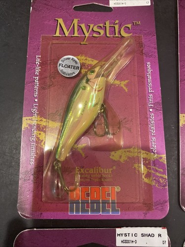 Rebel Mystic Shad R Lot Of 15 Lures M33001M Hologram Shad | eBay