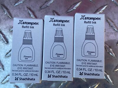 New, 3- X Stamper Refill Ink -Blue -0.34 Oz | eBay