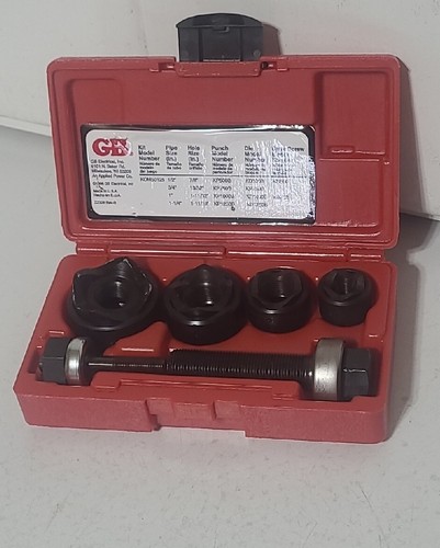 Gardner Bender Kit Model No. KOM50125 KO Slug-Out Tool Set 1/2"- 1-1/4 ...
