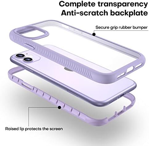 Clear Full Body Case for iPhone 11, Heavy Duty Protection with Anti ...