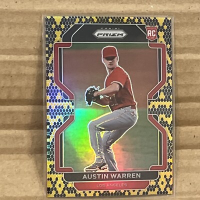 2022 Panini Prizm Baseball Snake Skin Austin Warren RC 14/50 Los ...