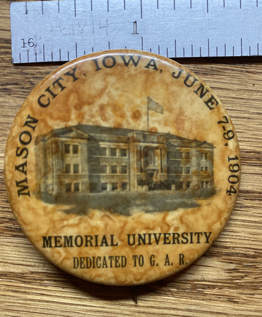 Antique GAR Button Mason City Iowa 1904 Grand Army Of Republic Pin | eBay