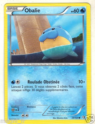 Pokemon n° 29/124 - OBALIE - PV60 (A4161) | eBay
