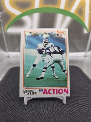 1982 Topps #435 Lawrence Taylor Rookie Card In Action Giants HOF | eBay