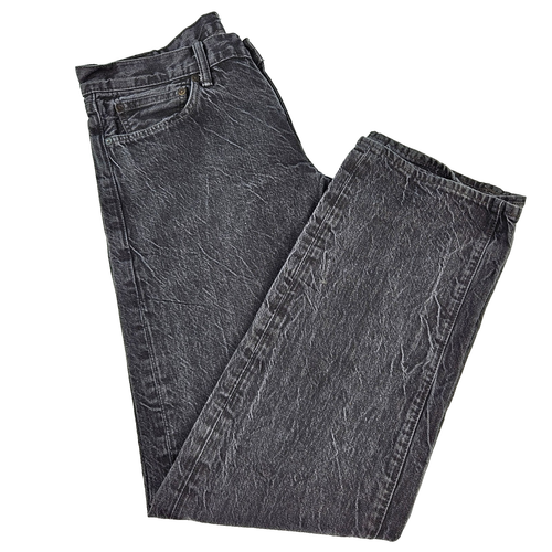 Levi's Jeans Black Straight Leg Denim Hesher 2 Horse Brand Cotton Men's ...
