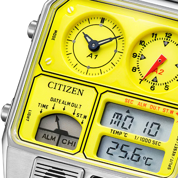 CITIZEN Record Label JG2170-59Y Ana-Digi Temp Limited Watch Japan | eBay