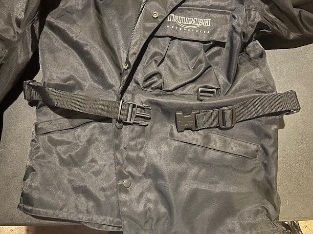 Triumph Motorcycle Jacket The Triple Connection Men's XL Black | eBay