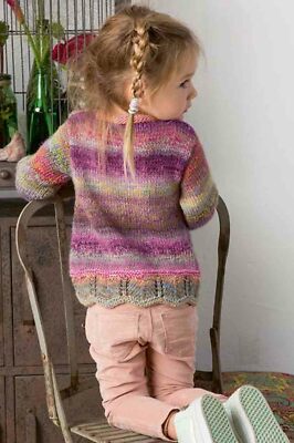 Sweater - Long Yarns Mille Colori Baby - Model Package Knitting Kit | eBay