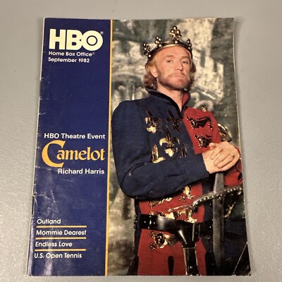 HBO Home Box Office TV Movie Booklet Guide September 1982 Camelot ...