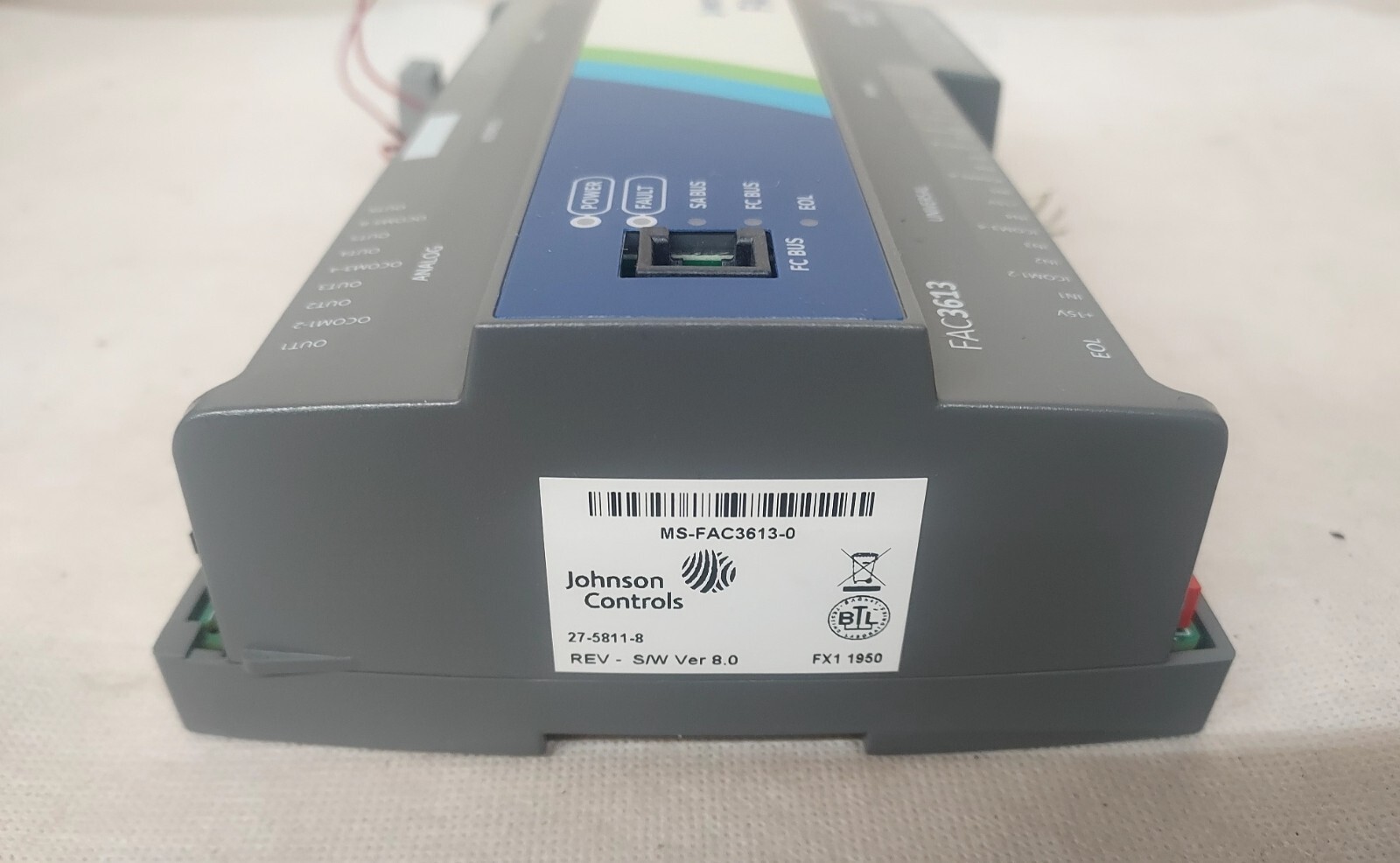 JOHNSON CONTROLS MS-FAC3613-0 FAC Controller 27-5811-8 Ver 8.0 FX1 1950 ...