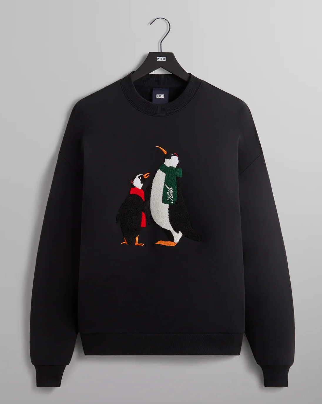 Kithmas Penguin Nelson Black Crewneck 2023 KHM031694-001 Kith Size XL ...