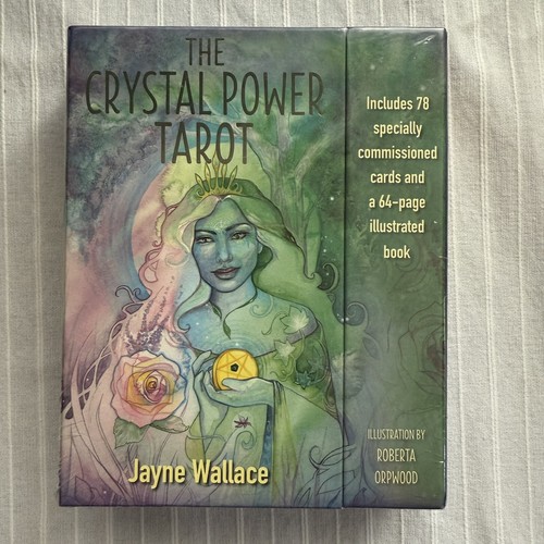 The Crystal Power Tarot Card Set w/ Book by Jayne Wallace CIB Sealed ...