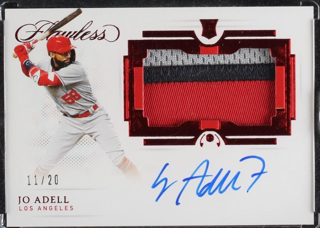 2021 Panini Flawless - Rookie Patch Autographs Horizontal Jo Adell #RAH ...