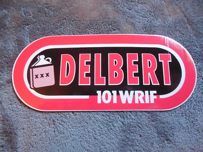 WRIF Detroit Delbert Bumper Sticker 101 FM Radio Station | eBay