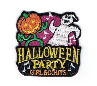 GIRL SCOUTS Halloween PARTY Fun Patches Crests Badges Jack O Lantern ...