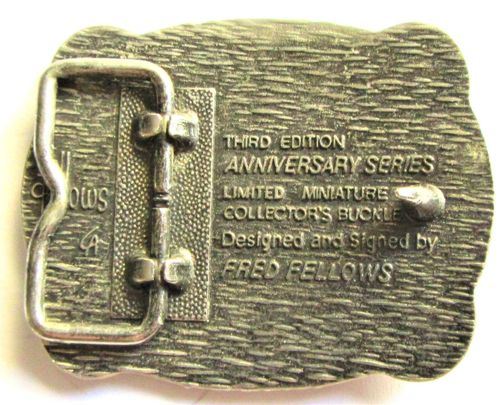 1985 Hesston NFR NATIONAL FINALS RODEO metal BELT BUC… - Gem