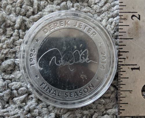 DEREK JETER NY YANKEES 1995-2014 COMMEMORATIVE MEDALLION FINAL SEASON ...