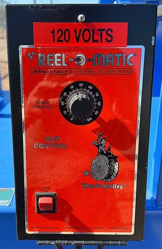 Reel-O-Matic FWR-101 High-Speed Fine Wire/Rope Respooler/Re-spooler ...