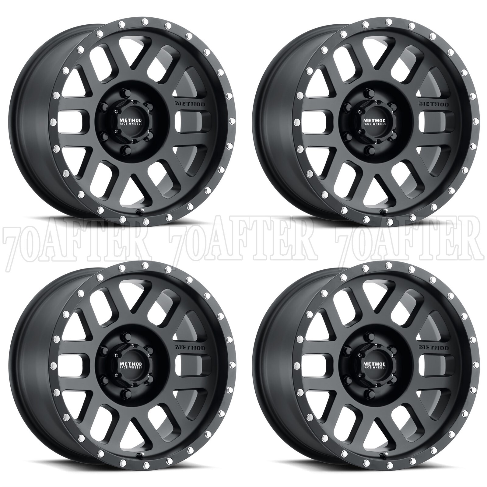 (4X) Method MR306 Mesh Wheels [17x8.5|6x135|ET:0|CB:94] Matte Black | eBay