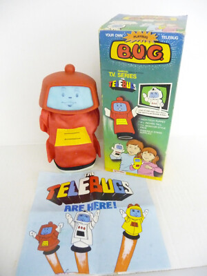 RARE Vintage Telebugs cartoon hand puppet; BUG character puppet; 1986 ...