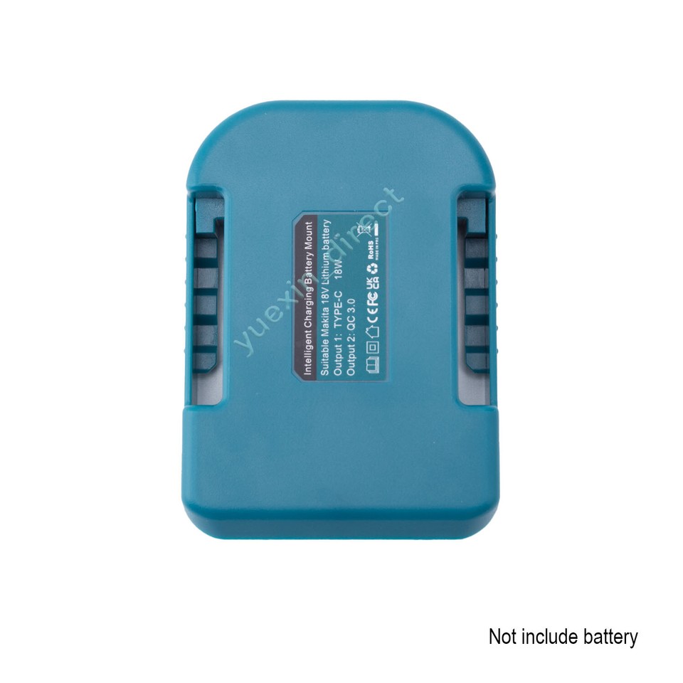 Dual USB Power Phone Charger Cordless For Jobsite Makita 18V Battery ...