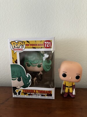 one punch man funko pop lot saitama 257 scuffed terrible tornado used ...
