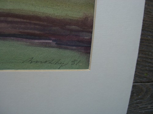 ::JOSEF BUCHTY *1893 AQUARELL °BAUERNHOF AM WALDRAND ANTIK GEHÖFT ...