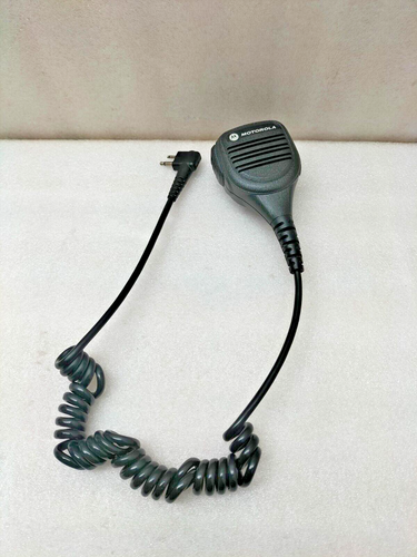 MOTOROLA PMMN4013A REMOTE SPEAKER MICROPHONE WITH 3.5mm JACK COILED ...